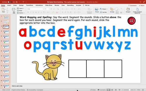 Digital Word Building - CVC Words by The Joyful Learner Montessori