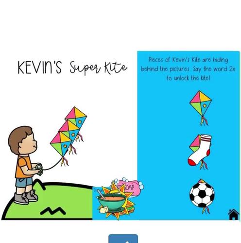 BOOM CARDS™ "S" Articulation All Positions: Kevin's Super Kite | TpT