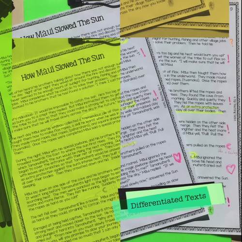 Maori Myths & Legends BUNDLE New Zealand Reading Texts Higher Order ...