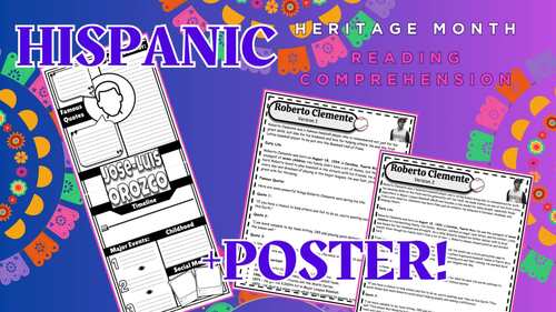 Sonia Sotomayor Reading Comprehension Activity Hispanic Heritage Month