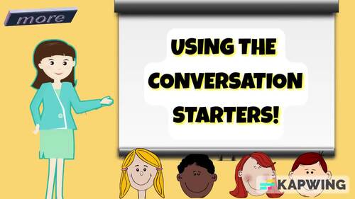 FREE SAMPLE October Conversation Starters Daily Discussion Digital Resource