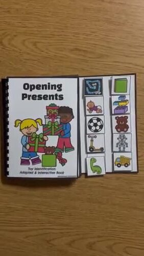 Opening Presents Toy Vocabulary Adapted and Interactive Book | TPT