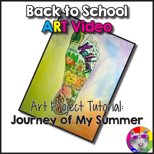 FREE Back to School Art Lesson Journey of My Summer Freebie Art Project