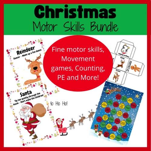 Christmas Activities Bundle - PE and movement games, fine motor skills ...