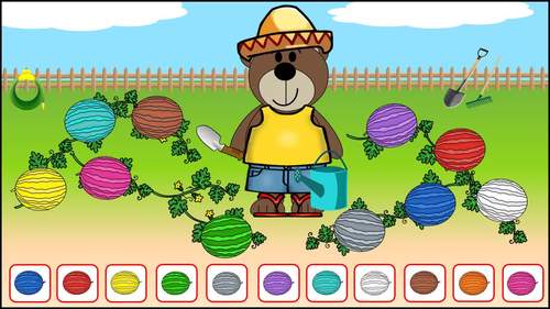 Colorful Watermelons | Color ID | Autism AAC | Core Voc | Early ...