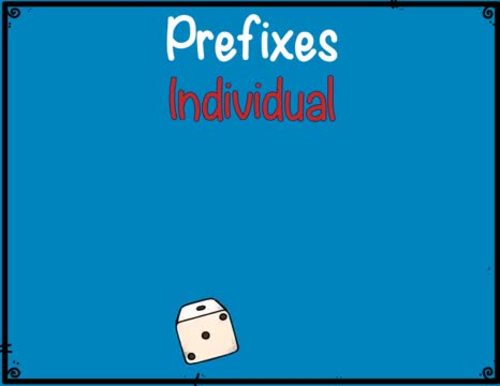 Prefixes Roll It Read It Game Cards 14 Common Prefixes | TPT