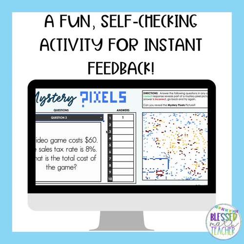 Tax, Tip, Discount, Commission | Percents Digital Activity & Worksheet ...