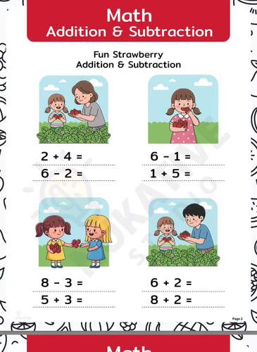 Fruit Salad Worksheet | Fun Math Fractions Activity (Color & B&W)