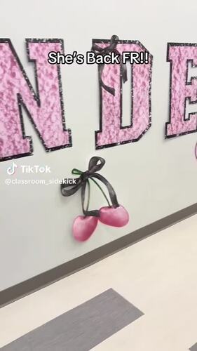 KINDER VARSITY LETTERS Display | Classroom Decor | Bulletin Board