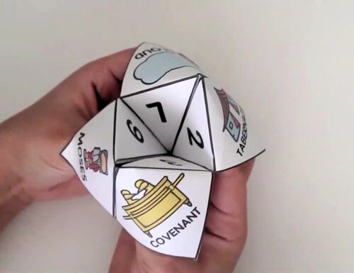 The Tabernacle Bible Cootie Catcher Craft for Sunday School or Homeschool