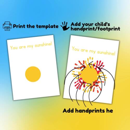 Summer Handprint Craft | Sun Craft | End of Summer Activities | Toddler ...