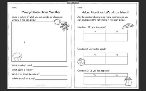 Kindergarten & Grade 1 Data Literacy Worksheets by Smarty Pants Studies