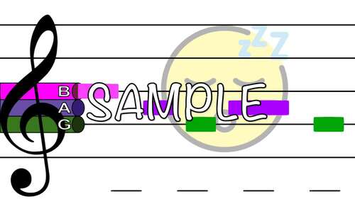 Gently Sleep - Treble Clef Recorder Play Along [GAB] by Mr G Music Tech