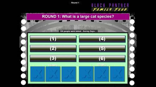 BLACK PANTHER MOVIE FAMILY FEUD GAME - FUN, ENGAGING, INTERACTIVE CLASS ...