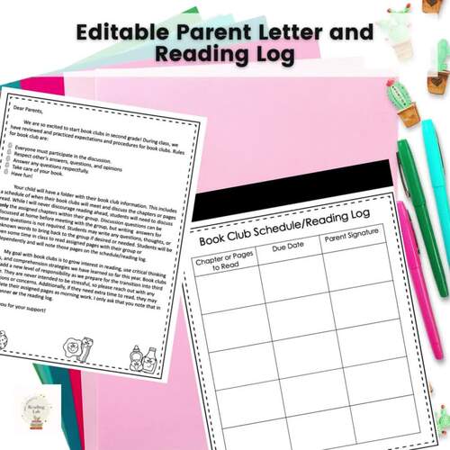 Book Club Activities for Any Book by Mrs Kennedys Reading Lab | TPT