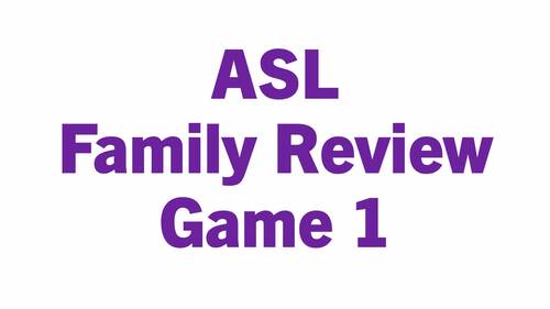ASL Lesson: Family (Slideshow, Lesson Page, Flash Cards, Games) | TPT