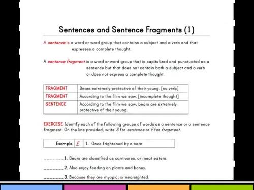 Subject and Predicate | Sentence structure Worksheets | Reviews | Gr 7 ...