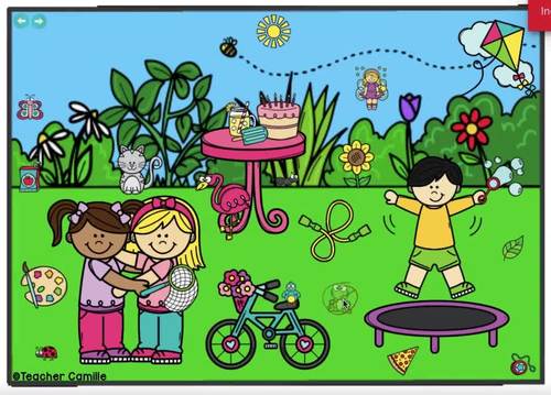 I Spy: Spring Edition (with Animated GIF Background) - BOOM Cards™