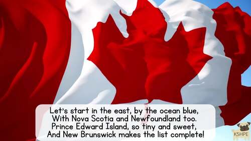 Music: Canada's The Place For You And Me, Provinces and Territories Song