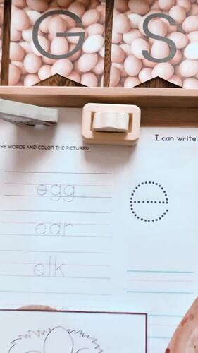 E is for Egg Early Learning Pack by For the Love of Homeschooling