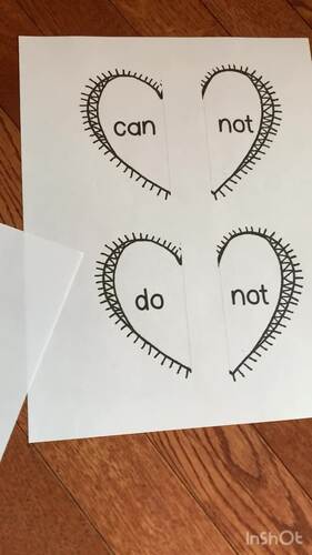 Contractions Matching and Craft Activity - L2.2c by BXC Creations