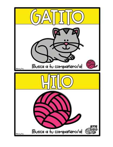 Spanish Partner Cards - Bilingual Partner Cards by Biliteracy Now