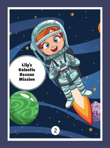 space adventure stories for kids: Lily's Galactic Rescue Mission with ...