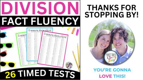 Mad Minute Division Math Fast Facts Fun Short Division Worksheets Speed ...