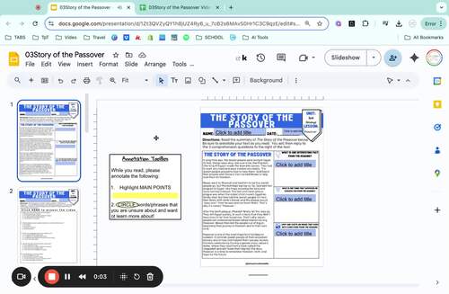 Story of Passover | Reading Comp Guided Notes Judaism - Digital | TPT
