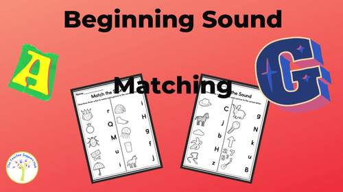 Beginning Sound Identification l Match the Beginning Sound | TPT
