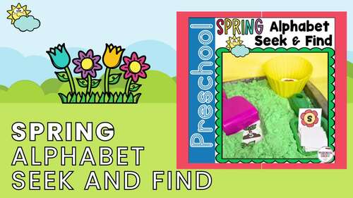 Spring Preschool Activity - Alphabet Seek and Find by Preschool SOS