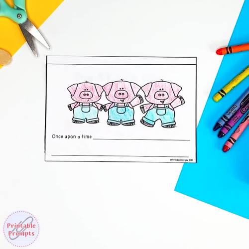 Three Little Pigs Story Activities | Retell, Comprehension, Writing & Math