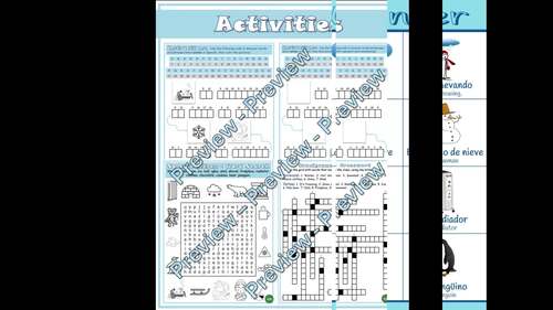El Invierno (Winter) Worksheet by NATAM | TPT