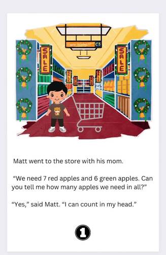 Breaking Apart the Addend Addition Story and Task Cards by Stories With ...