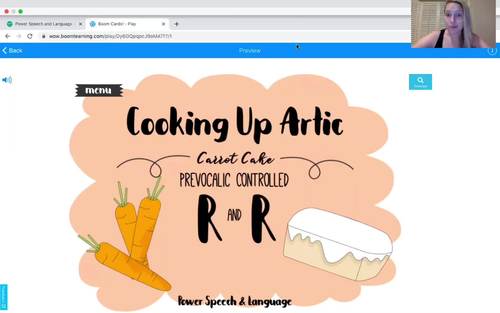 Cooking Up Artic R, Boom Cards Speech Therapy, R Articulation Distance ...