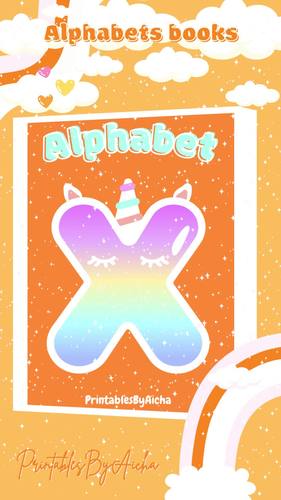 Alphabets Book-Alphabets practice book- Alphabet (X). by PrintablesByAicha