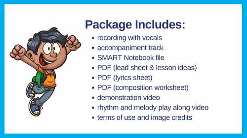Welcome Song Package - Sing Your Name Song and Music Theory Activity