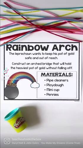 Rainbow Arch Bridge STEM Challenge (St. Patrick's Day & Spring STEM ...