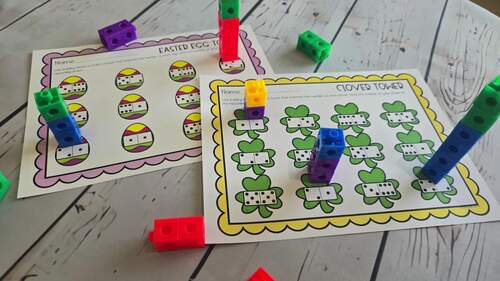 Spring March Number Towers Counting to 10 Mats Composing Numbers ...