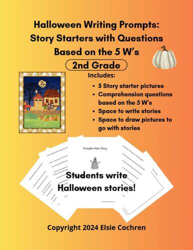 Halloween Writing Prompts: Story Starters with Questions Based on 5 W's ...