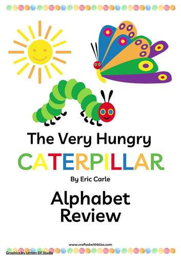 The Very Hungry Caterpillar Alphabet Review Printable, Caterpillar ...