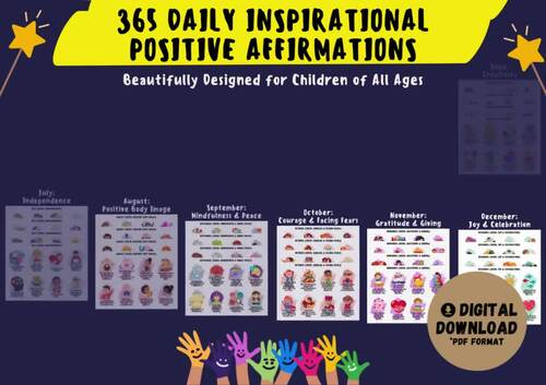 365 Daily Inspirational Motivational Positive Affirmation Cards for ...