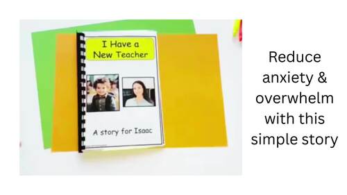 NEW TEACHER SOCIAL STORY - EDITABLE! | SCHOOL TRANSITION SOCIAL STORY