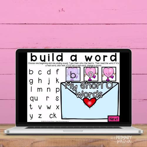 DIGITAL Learning Phonics Game Interactive Build a Word & Printable ...