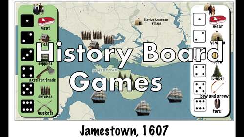 13 Colonies Board Game Bundle (fifteen games!) by History Buffer