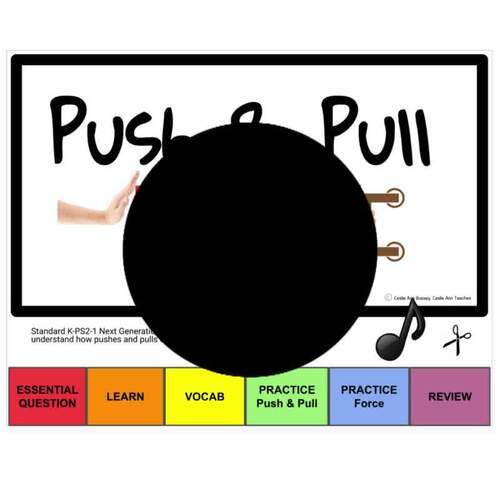KINDERGARTEN Science Force and Motion PUSH and PULL Unit Lessons ...