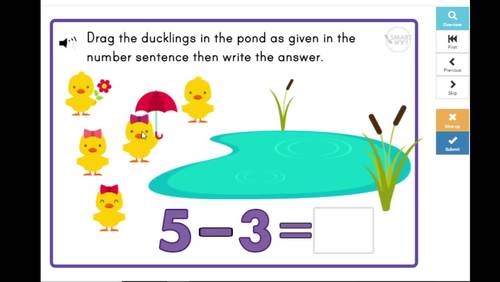 Subtraction to 10 BOOM CARDS K.OA.1 K.OA.4 K.OA.5 by Smart Way | TPT