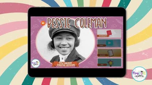 Bessie Coleman Digital Biography History Activity, Video Lesson & Quiz