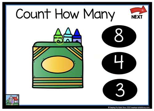 Numbers and Counting - Boom Cards™ Digital Task Cards Kindergarten Math