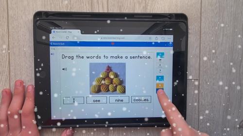 Christmas BOOM CARDS™ | Building Sentences Activity by Autism Journey ...